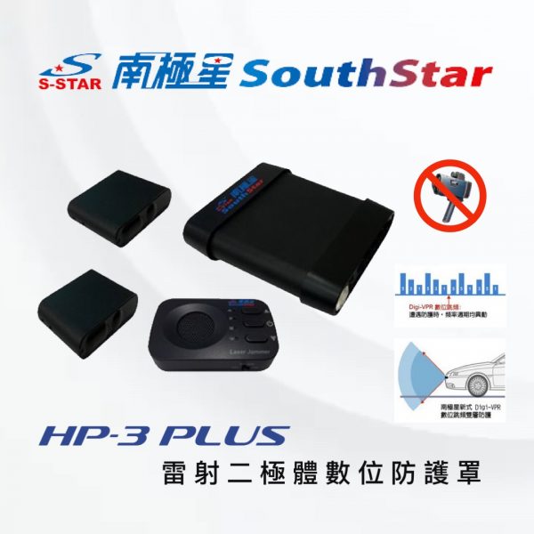 南極星HP-3 Plus雷射二極體數位防護罩(前) | 啟程車用多媒體電子科技